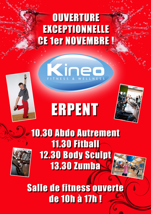Ouverture exceptionnelle du KINEO ERPENT ce 1er novembre