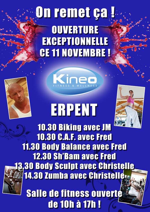 Kineo Erpent ouvert ce 11 novembre